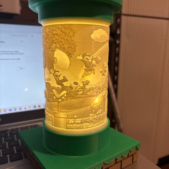 Other | Green And Yellow Mario Themed Lamp | Poshmark